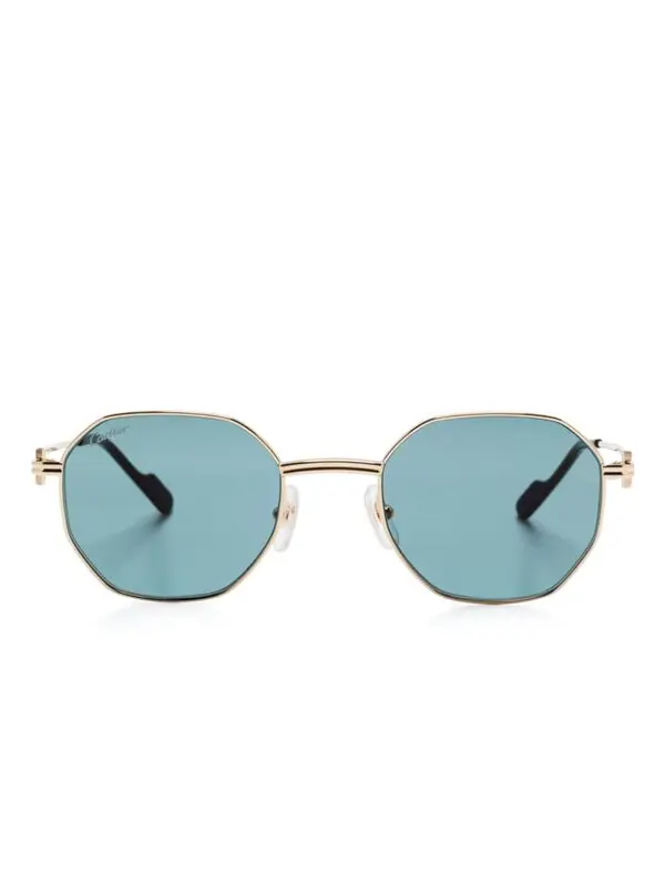 CARTIER Octagonal Sunglasses - Gold
