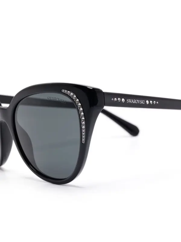 SWAROVSKI Butterfly Frame Sunglasses - Black