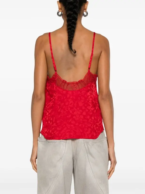 Zadig&Voltaire Cyoko Silk Satin Jacquard Tank Top