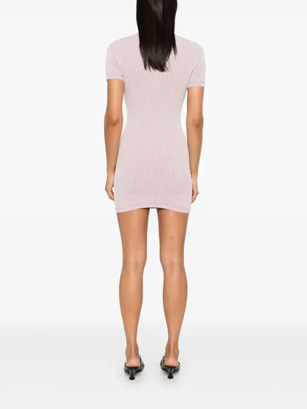 Gcds Contrasting Collar Mini Dress