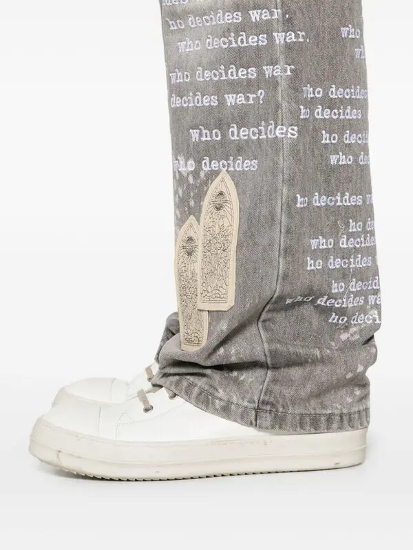 WHO DECIDES WAR BY EV BRAVADO Scripture Jeans