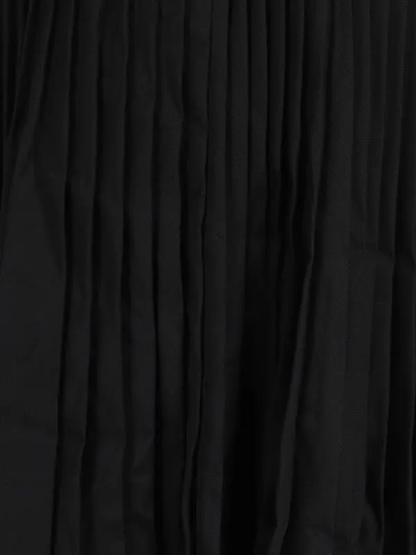 Balenciaga Creased Wool Pleated Skirt