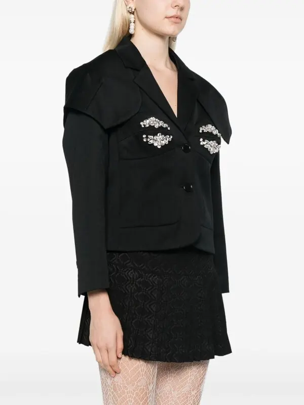 Simone Rocha Crystal-embellished Jacket