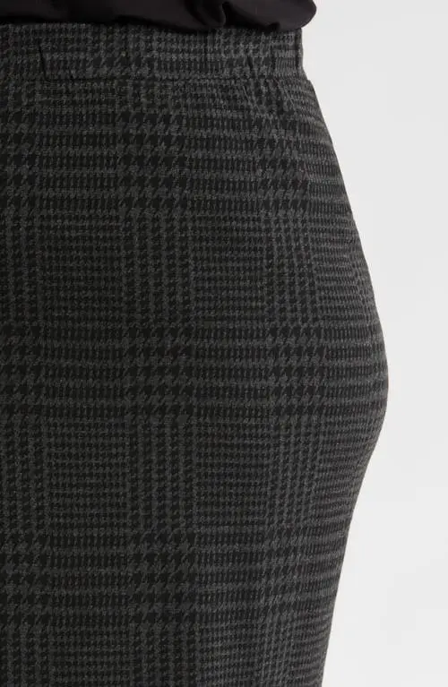 Universal Standard Danube Stretch Ponte Skirt - Charcoal Houndstooth