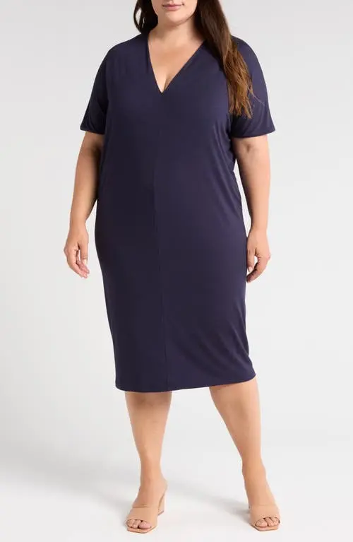 Universal Standard Teresa Jersey Shift Dress - Midnight