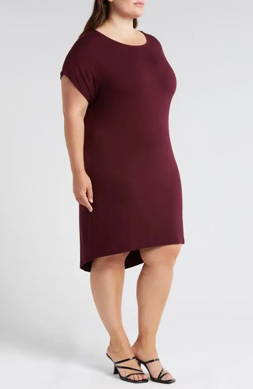 Universal Standard Helen Shift Dress - Black Cherry