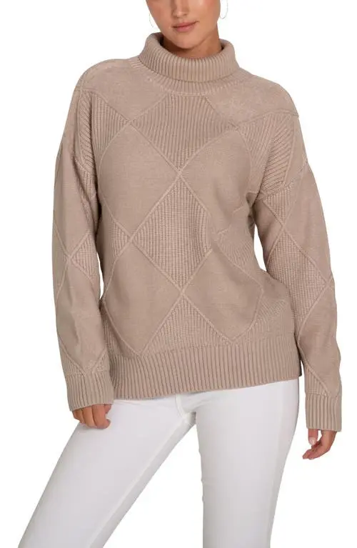 BELLE & BLOOM The Academy Turtleneck Jumper - Oat