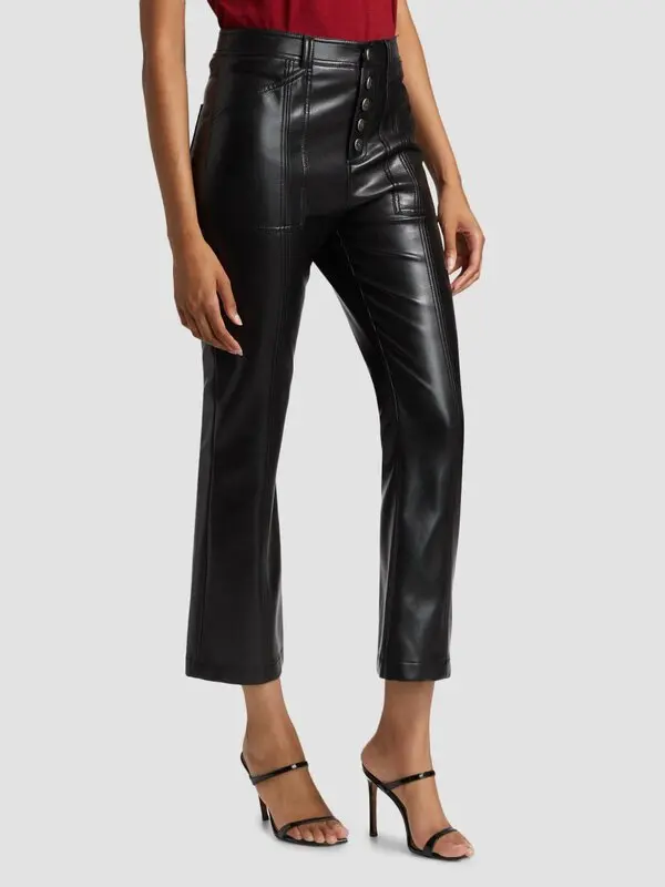 Cinq À Sept Wallace Faux Leather Pants - Black