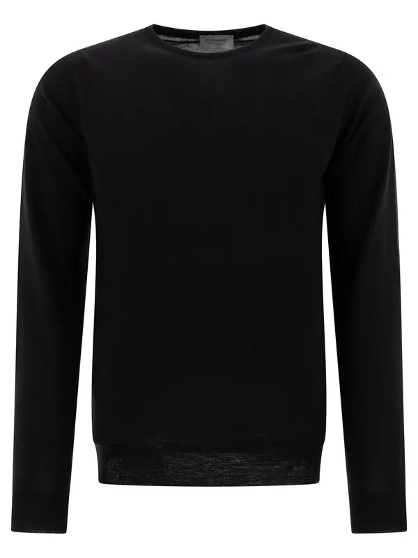 John Smedley Lundy Merino Wool Crew-neck Sweater - Black