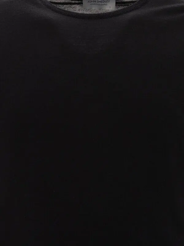 John Smedley Lundy Merino Wool Crew-neck Sweater - Black