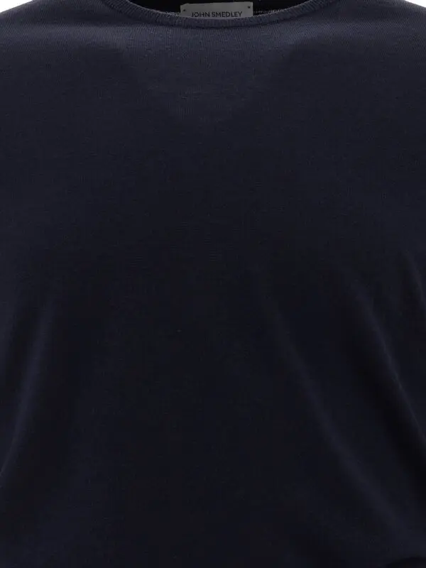 John Smedley Lundy Crew-neck Sweater - Blue