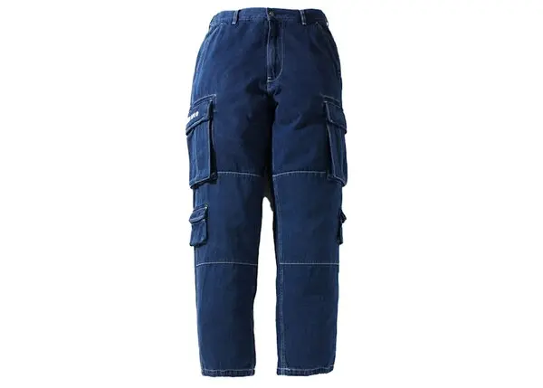 A BATHING APE Loose Fit Cargo Denim Pants