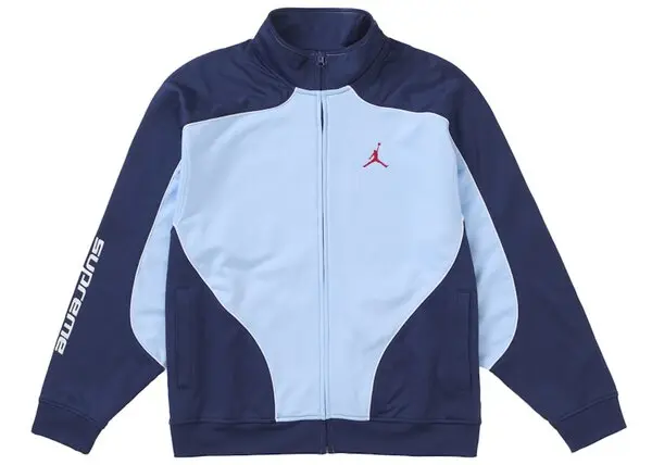 Supreme Jordan Tricot Track Jacket - Light Blue