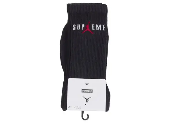 Supreme Jordan Crew Socks - Black