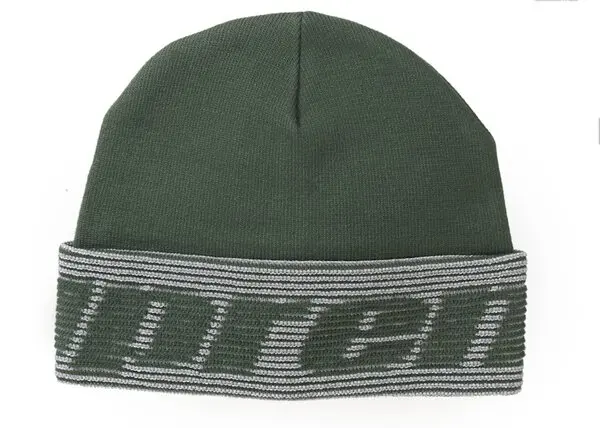 Supreme Reflective Jacquard Beanie - Dark Green