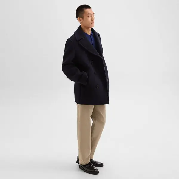 Theory Peacoat In Recycled Wool