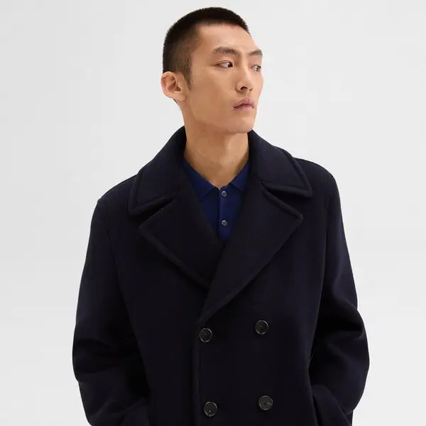 Theory Peacoat In Recycled Wool