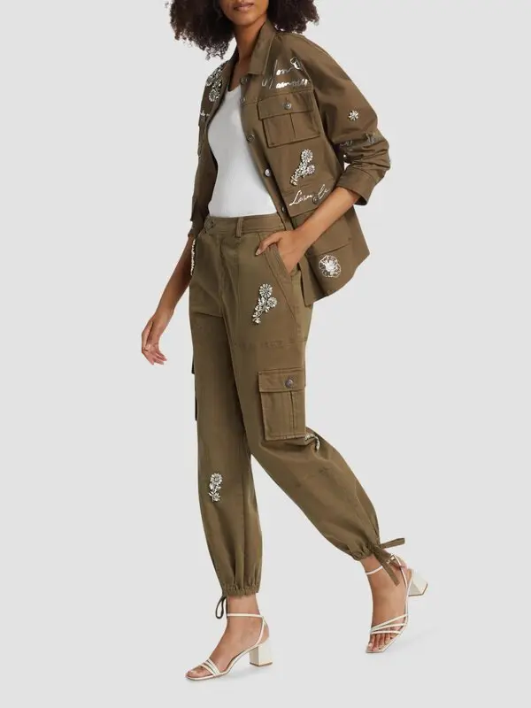 Cinq À Sept Zola Embellished Jogger Pants