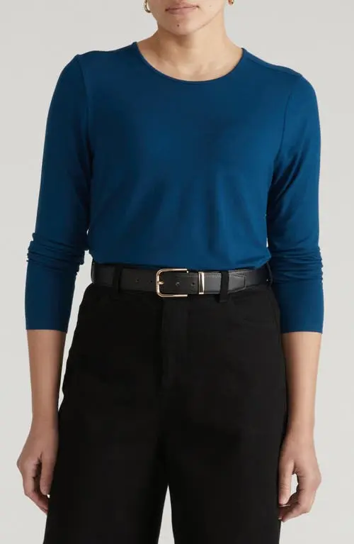 Universal Standard Joan Relaxed Fit T-shirt - Blue Teal