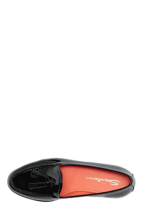 Santoni Andrea Tassel Loafer - Black