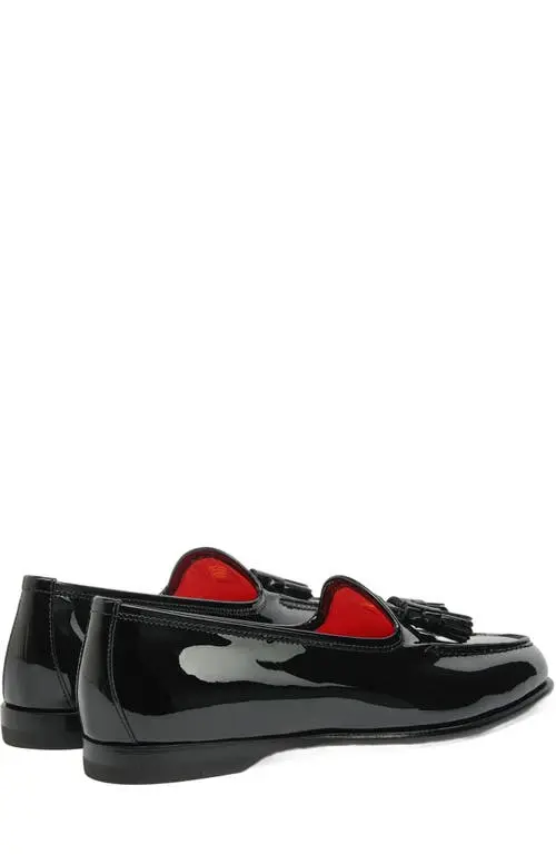 Santoni Andrea Tassel Loafer - Black