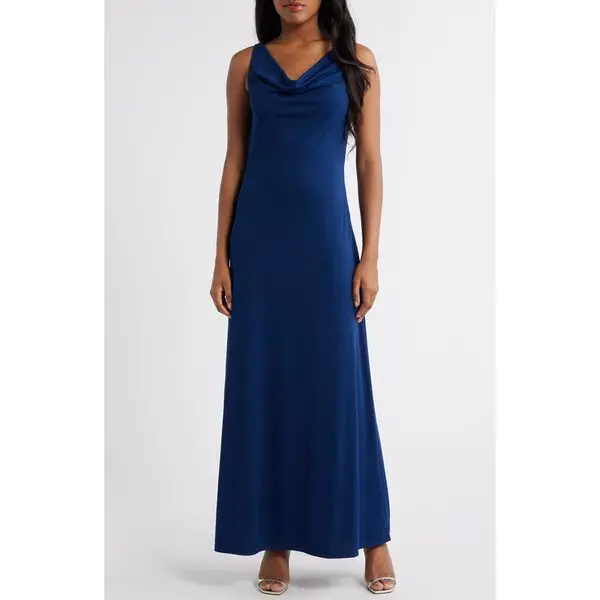 WAYF The Tamara Cowl Neck Gown