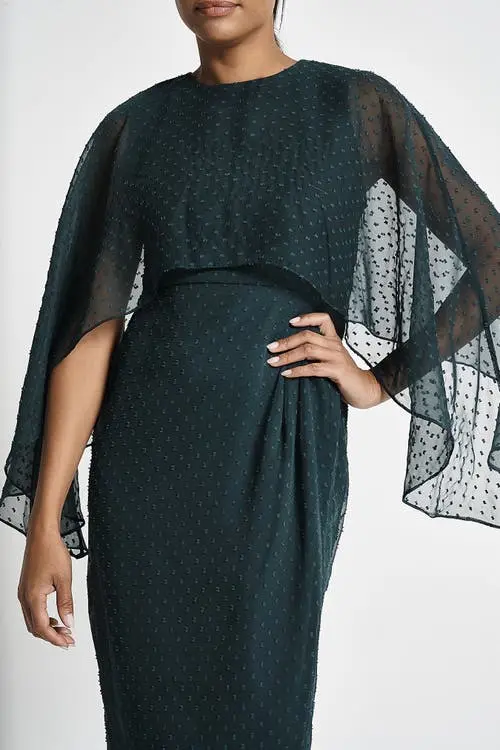 slim fit dress slacks Green Floral Smocked Frill Sleeve Maternity Midi Dress – PinkBlush main image 1
