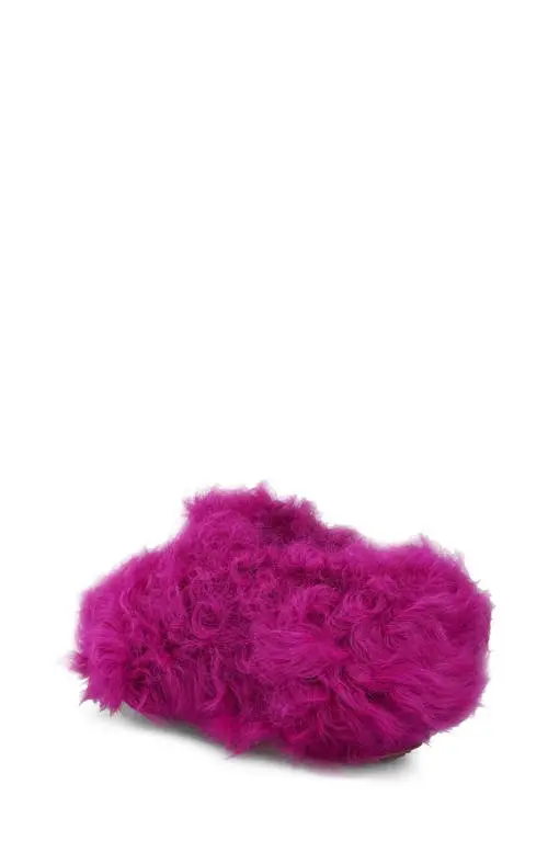 ZIGI Fauna Genuine Shearling Platform Clog Slipper - Fuchsia