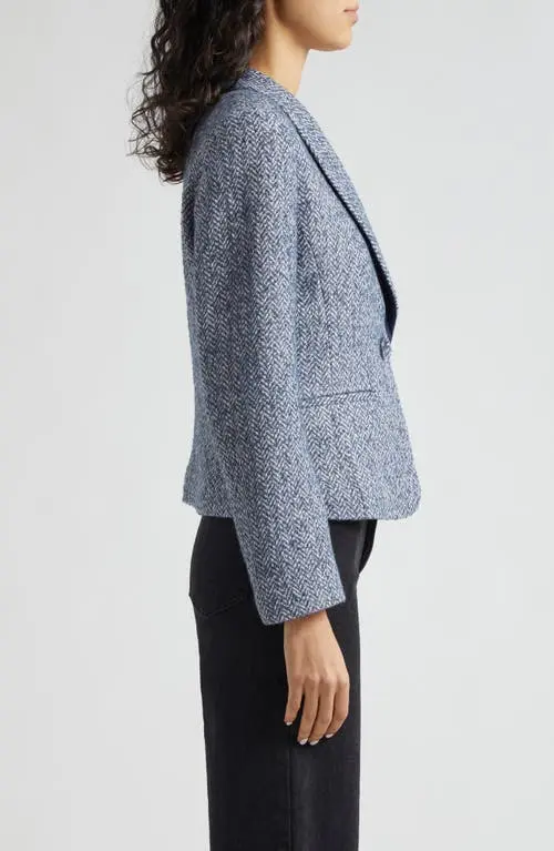 Emporio Armani Metallic Chevron Tweed Jacket