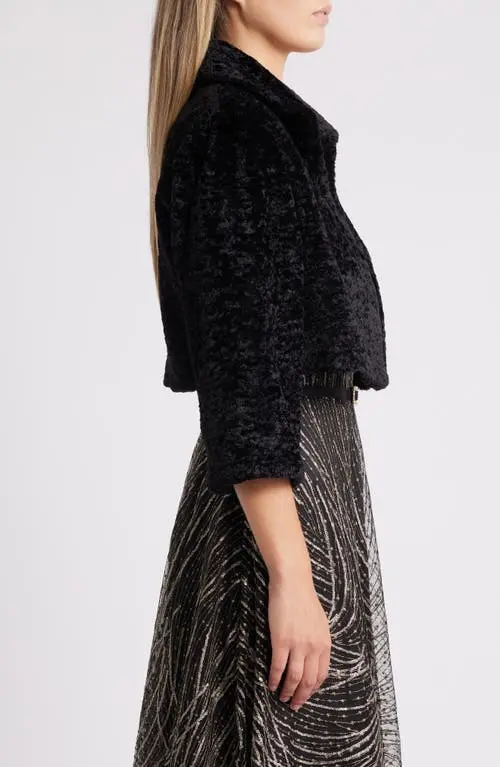 Eliza J Faux Fur Bolero