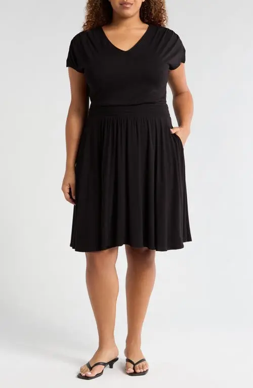 Universal Standard Piper Stretch Jersey Dress - Black