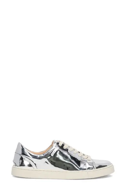 THE FRYE COMPANY Ivy Low-top Metallic Leather Sneakers