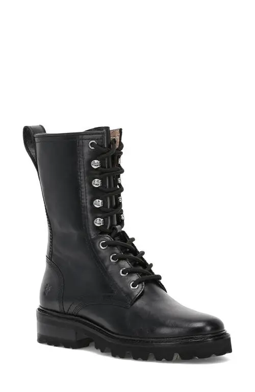Frye Olivia Combat Boot - Black