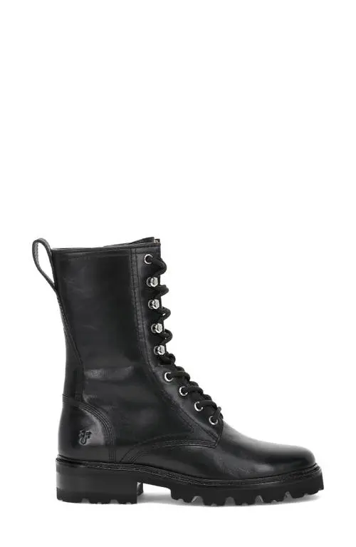 Frye Olivia Combat Boot - Black