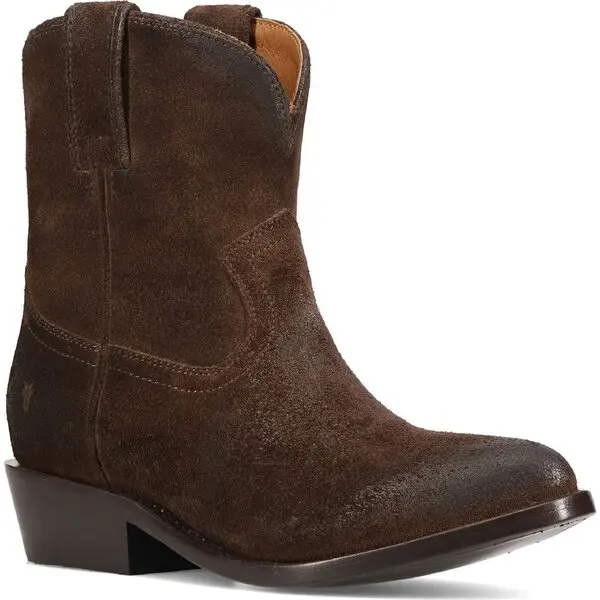 THE FRYE COMPANY Billy Western Metallic Leather Boots