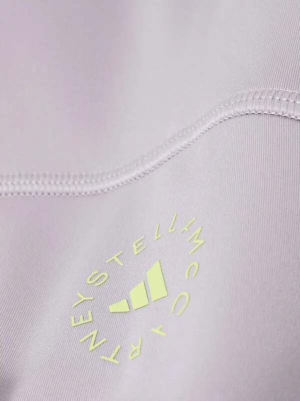 Adidas By Stella McCartney Truepurpose Perforated Logo-appliquéd Recycled Stretch-jersey Sports Bra