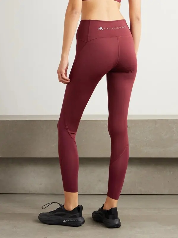 Adidas By Stella McCartney Truepurpose Perforated Printed Recycled Stretch-jersey Leggings