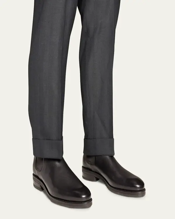 Allen Edmonds Memphis Leather Chelsea Boots