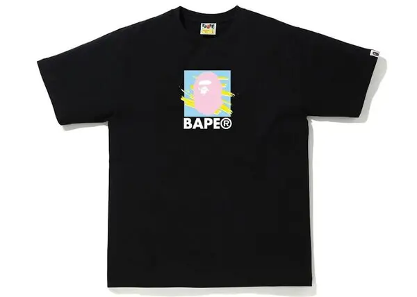 A BATHING APE Print Tee Shirt - Black