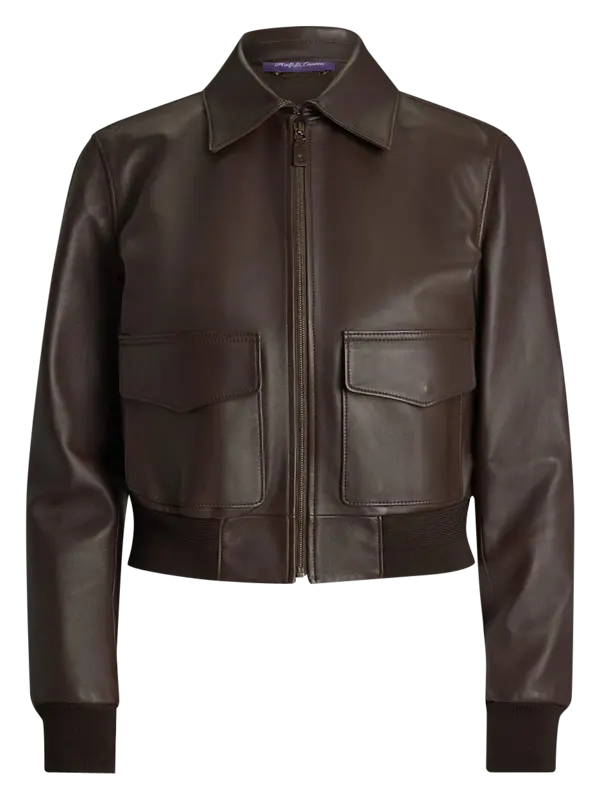 Ralph Lauren Sullivan Leather Bomber Jacket
