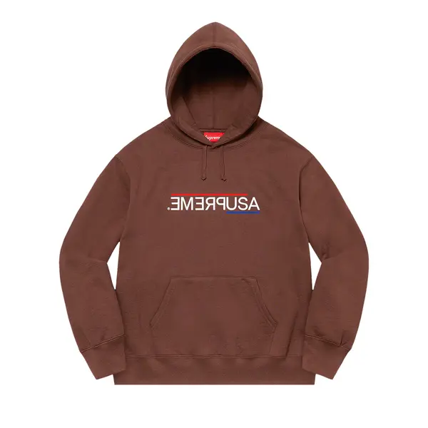 Supreme Usa Hooded Sweatshirt