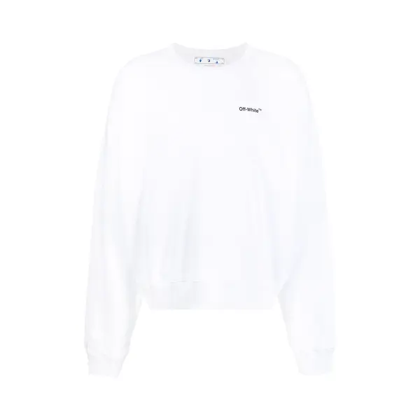 Off-White Caravaggio Arrow Over Crewneck - White