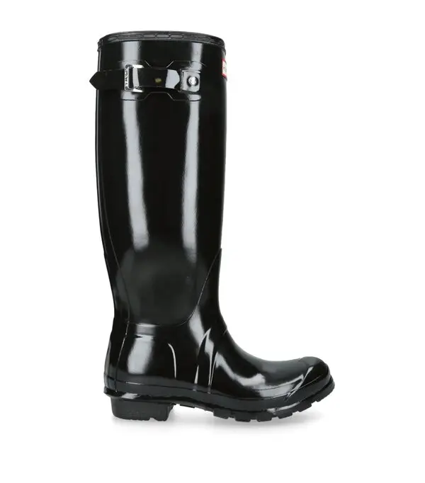Hunter Original Tall Gloss Wellington Boots - Black