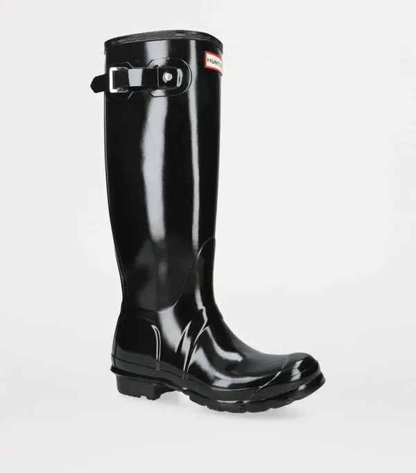 Hunter Original Tall Gloss Wellington Boots - Black