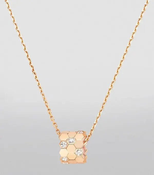 CHAUMET Bee De Diamond And Gold Necklace