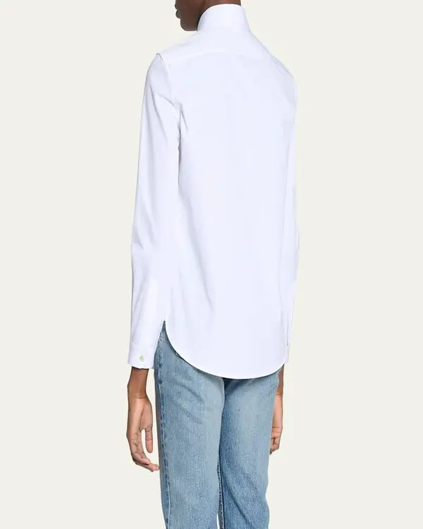 Saint Laurent Cotton Button-front Blouse