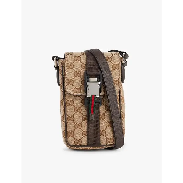Gucci Gg Mini Canvas Messenger Bag - B.eb/cocoa