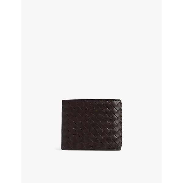 Bottega Veneta Bifold Intrecciato Leather Wallet - Fondant-silver