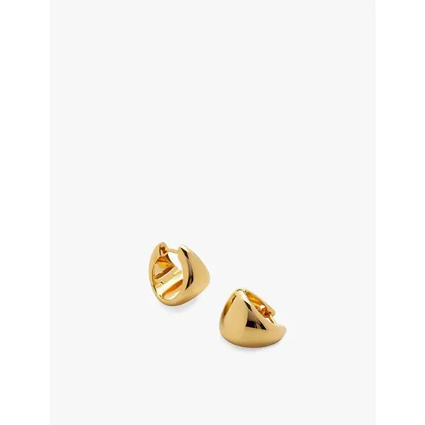 Monica Vinader Tapered Hoop Earrings - Yellow Gold