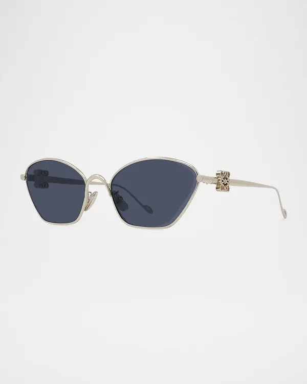 Loewe Lw40115um Cat-eye Sunglasses - Blue Gold